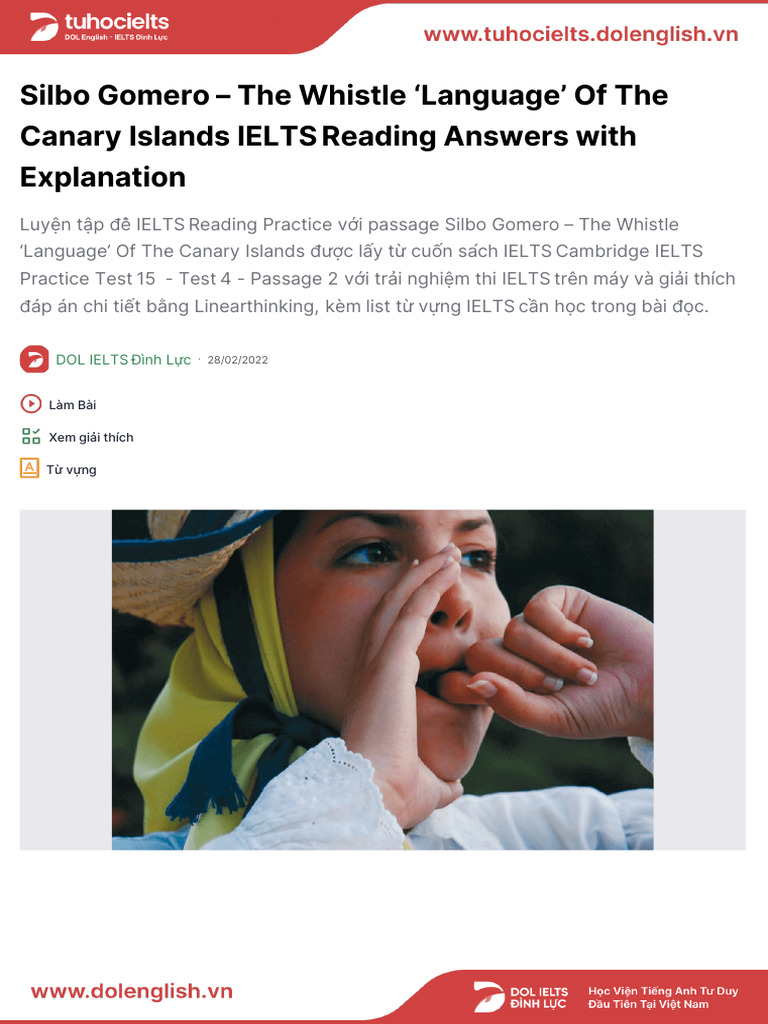 Silbo Gomero: The Canary Whistle Language | PDF | Human Communication ...