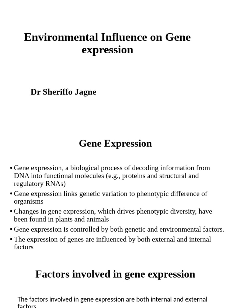 Lecture 6 - Principles of Genetics-Gene Expression | PDF | Gene | Gene ...