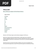 VMware ESXi Image For HPE Servers - Overview | PDF
