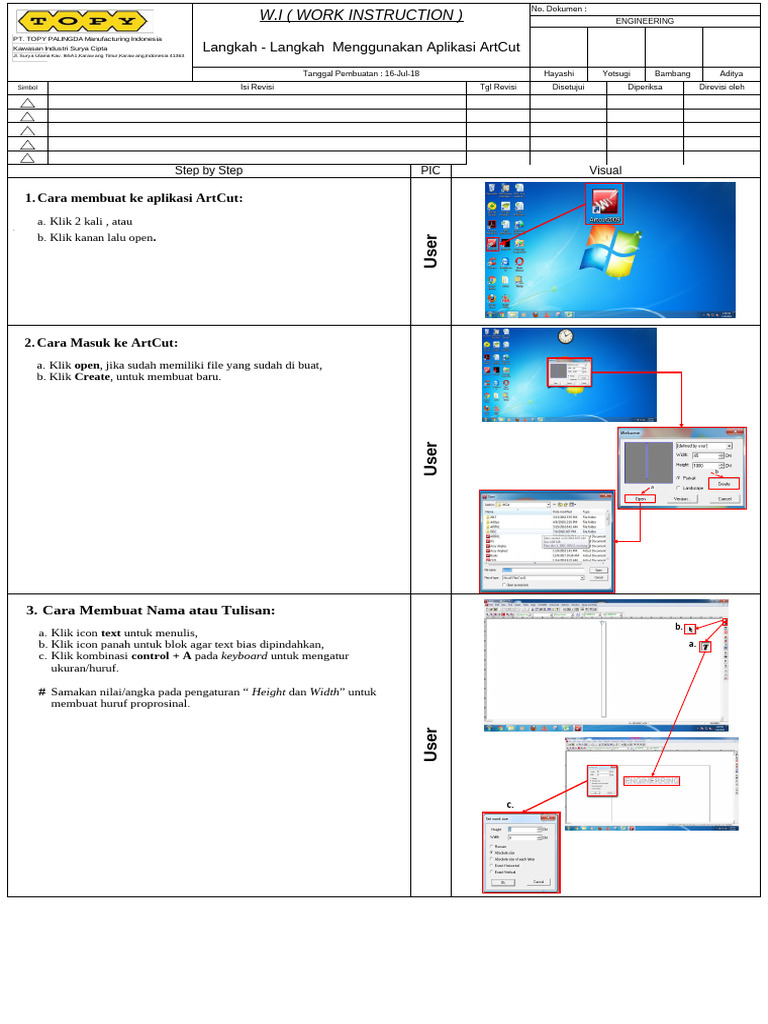 Langkah Langkah Mengoprasikan Aplikasi ArtCut | PDF