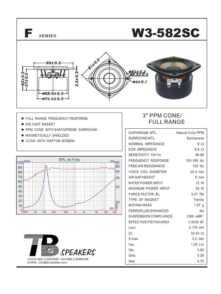 w3 582sc Spec | PDF