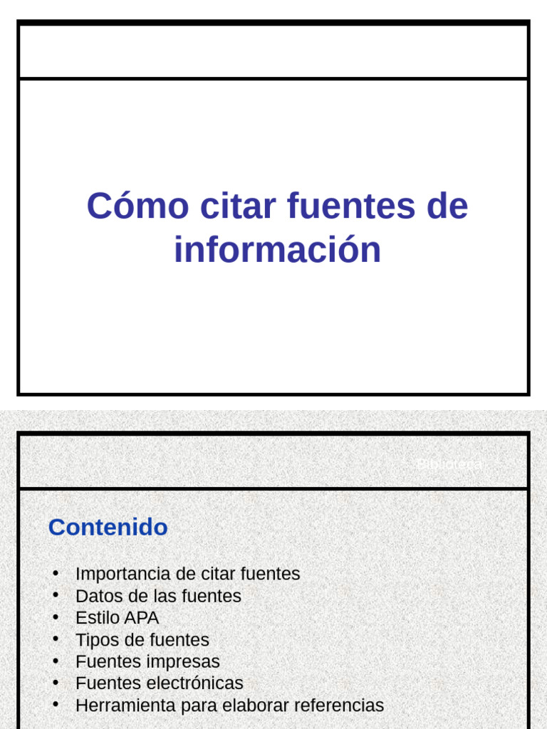 Como Citar Fuentes | PDF | Bibliografía | Estilo apa