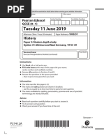 2025 GCSE History Paper 3 Weimar and Nazi Germany 1918-39 | PDF