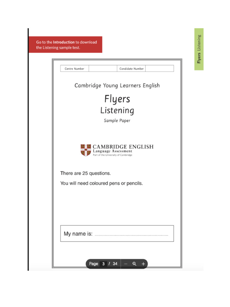 Flyers Listening Vol2 | PDF