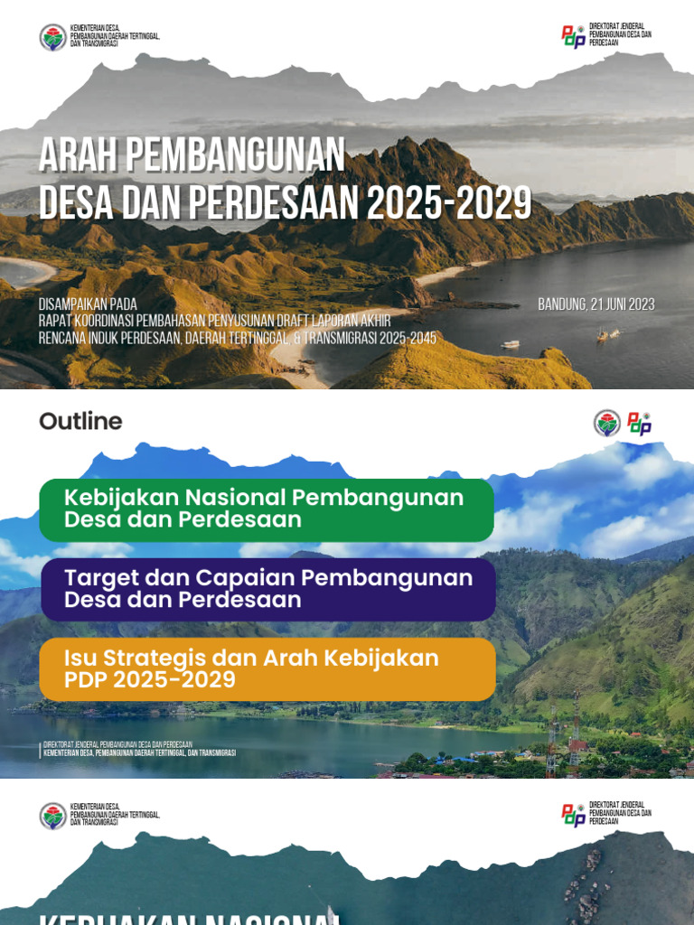 Arah Pembangunan Desa 2025-2029 | PDF