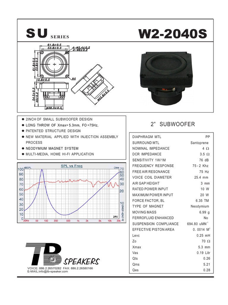 W2-2040S Spec | PDF