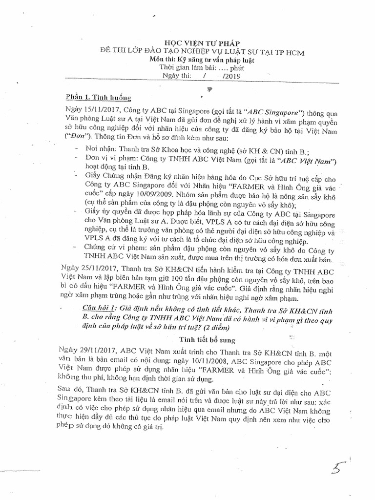 LS3 Đề 2019-8 | PDF