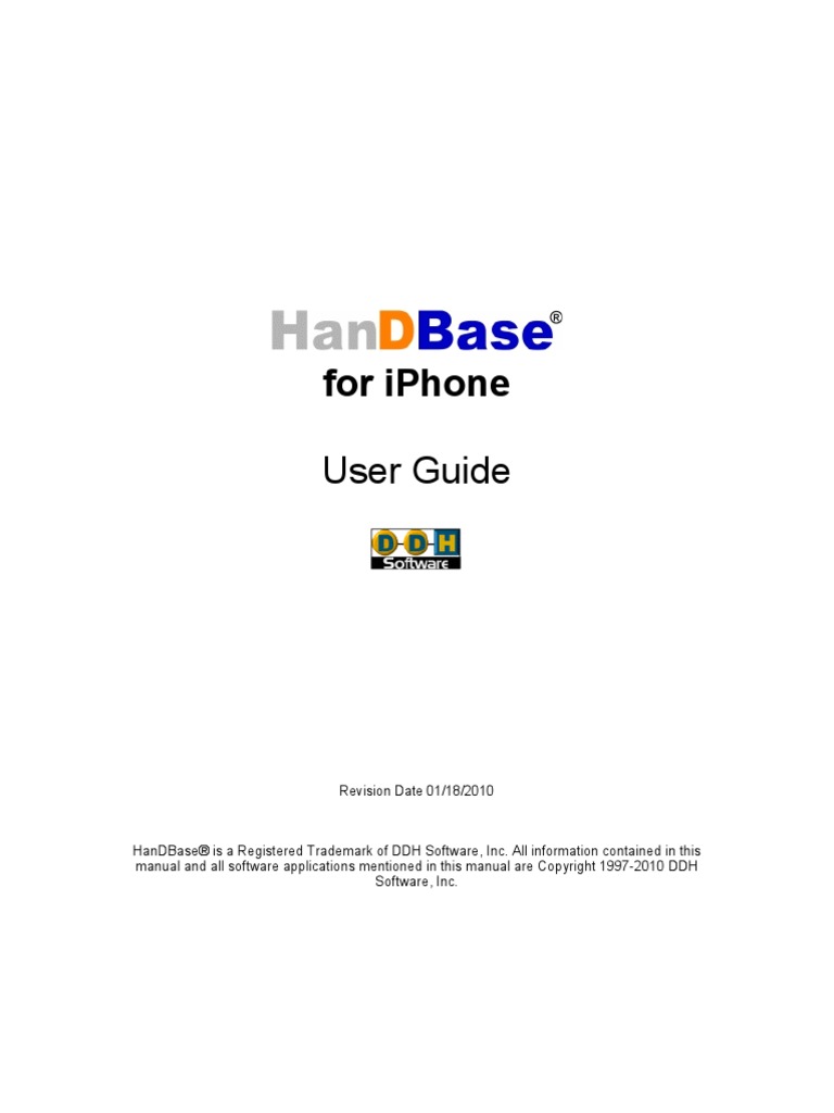 Hand Base For Iphone User Guide | PDF | I Phone | Application Software