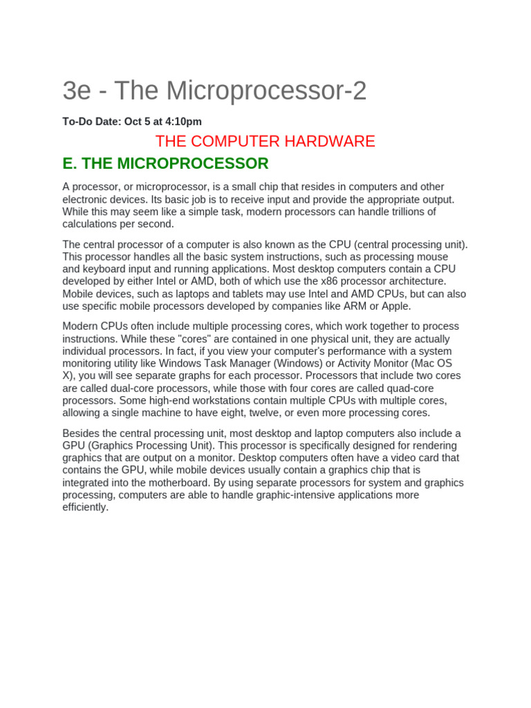 basta diyay | PDF | Random Access Memory | Central Processing Unit