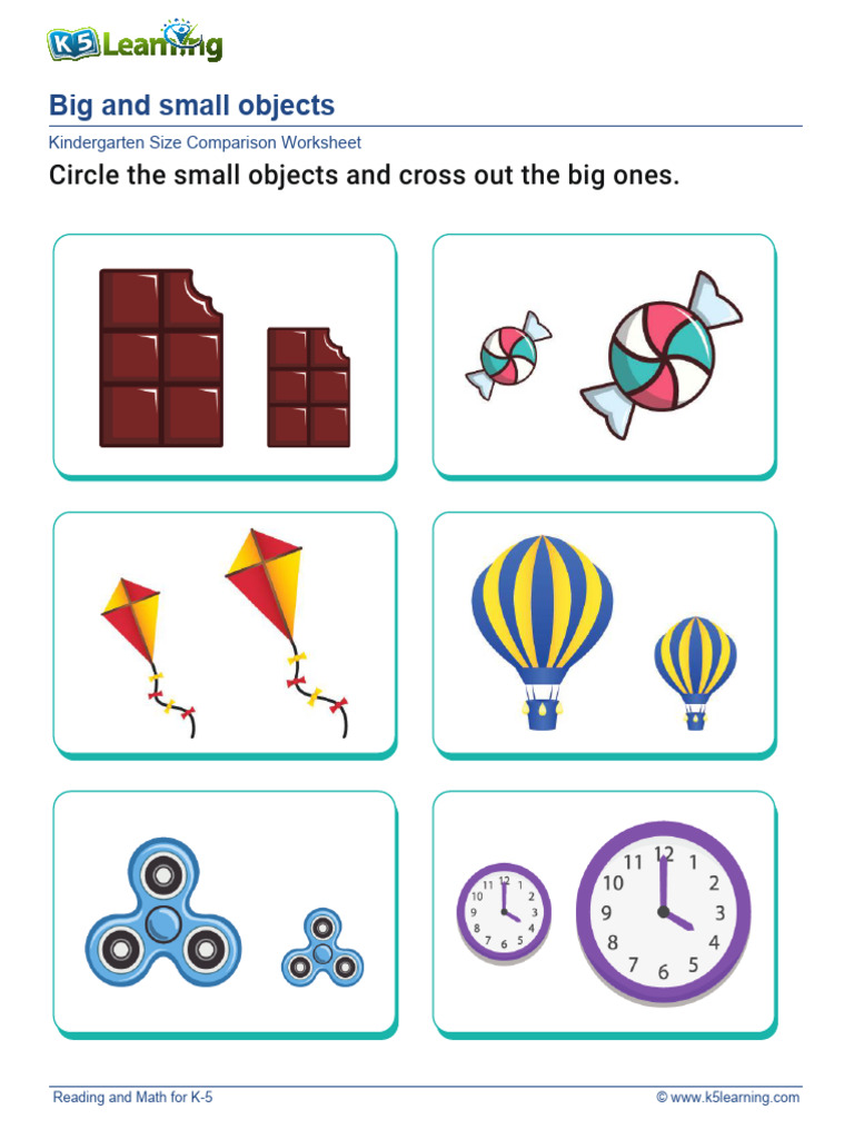 Kindergarten Big or Small 5 | PDF | Career & Growth