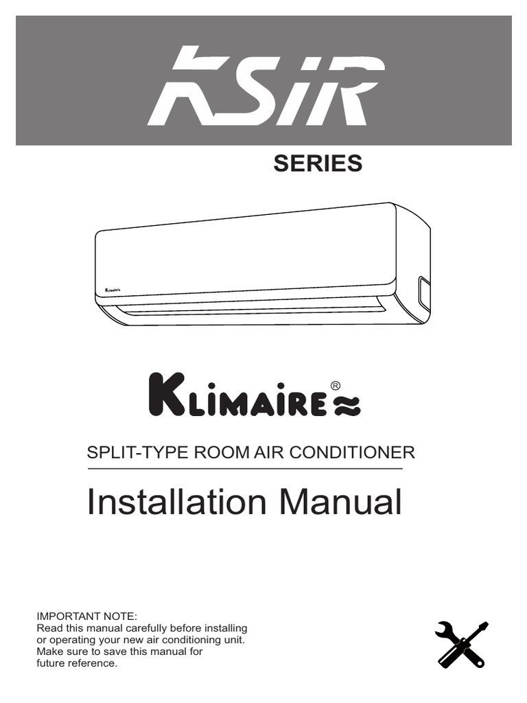 Ksir Series Installation Manual | PDF | Electrical Wiring | Air ...