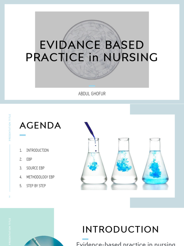 Evidance Based Practice in Nursing | PDF | Pengembangan Diri