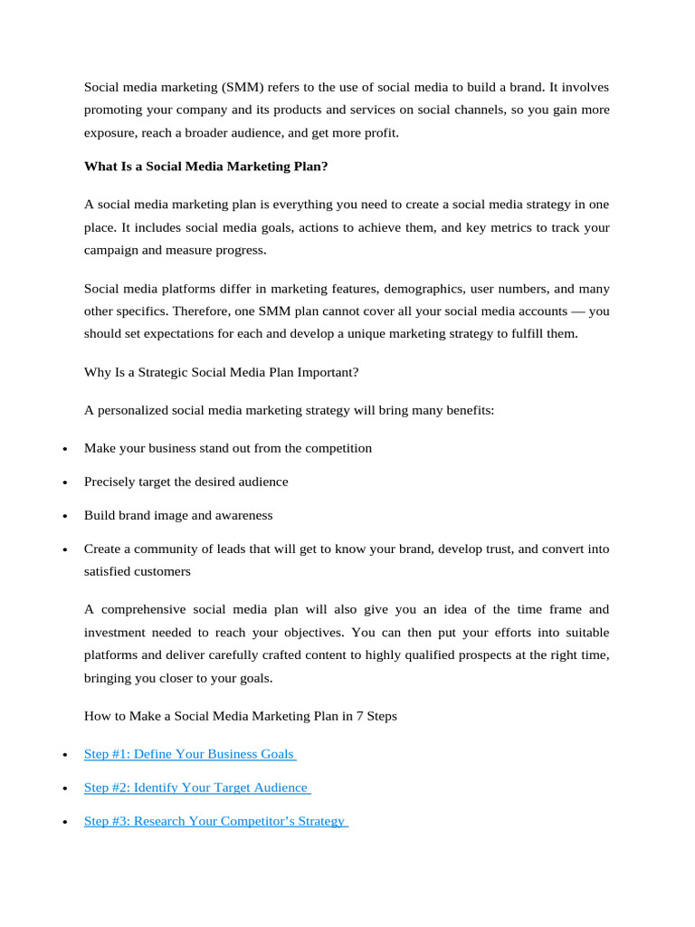 Social Media Marketing Unit 2 | PDF | Target Audience | Social Media ...