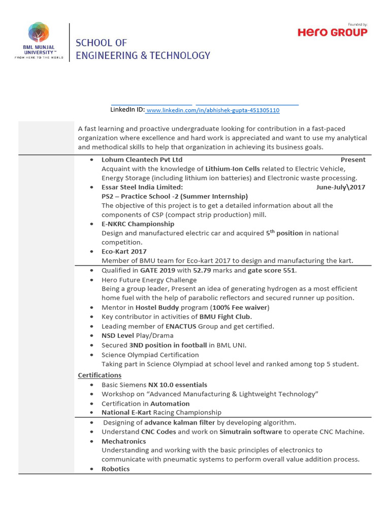 Abhishek Gupta | PDF | Engineering