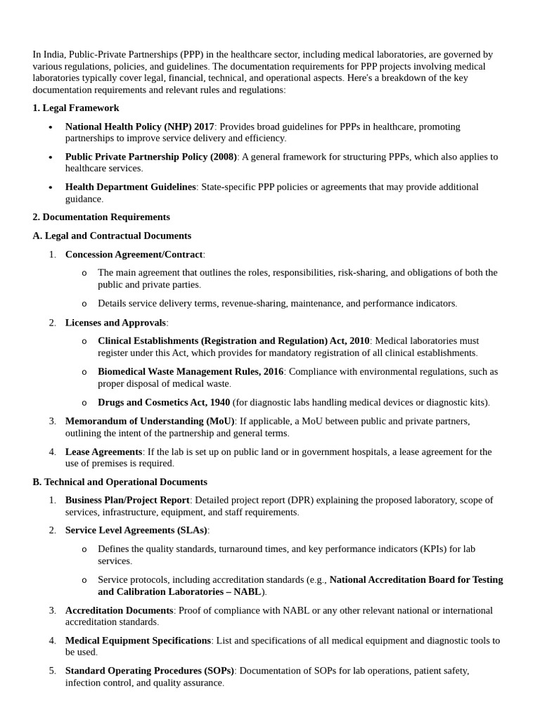 PPP MODEL GOVT RULES AND REGULATIONS | PDF | Health Care | Public ...