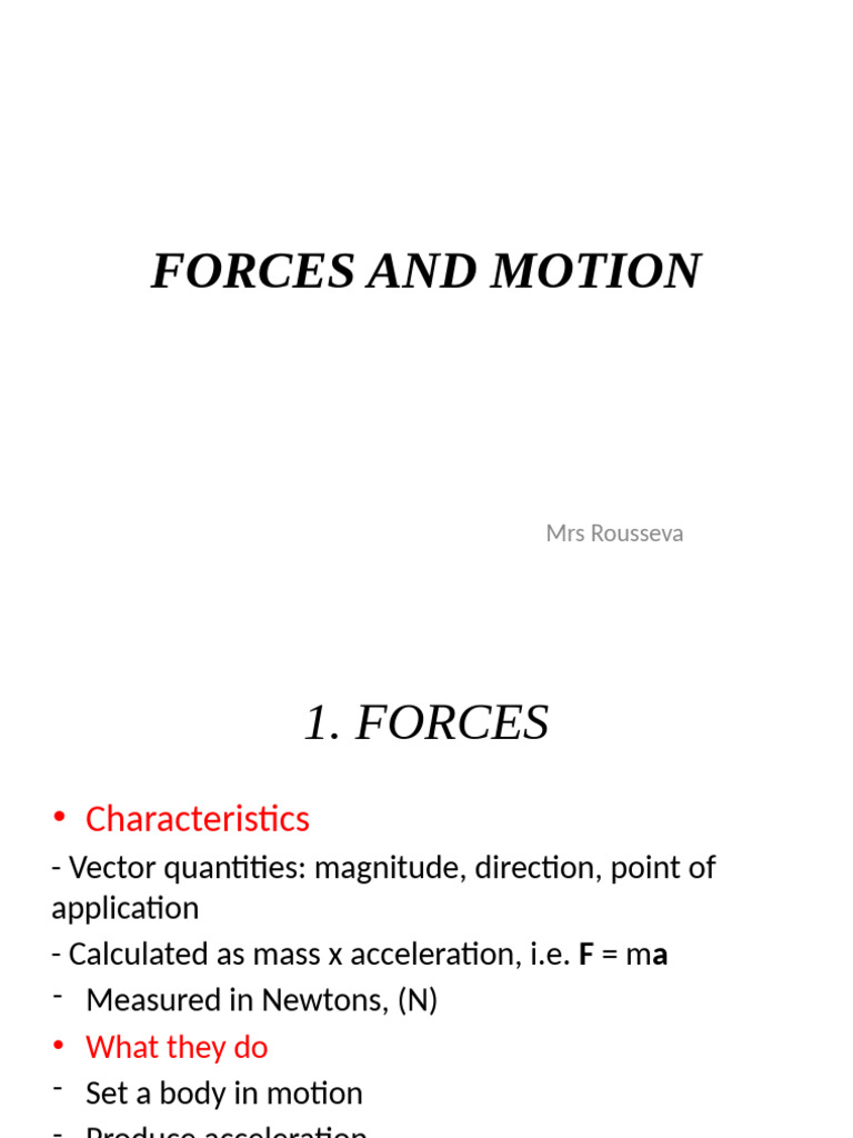 Grade 9 - FORCES | PDF | Force | Friction