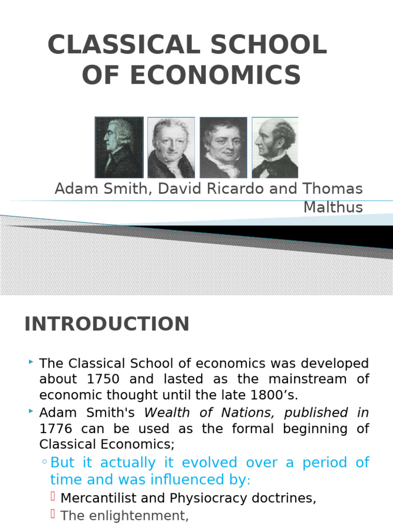 CH 5 - Classical School | PDF | Value (Economics) | Classical Economics