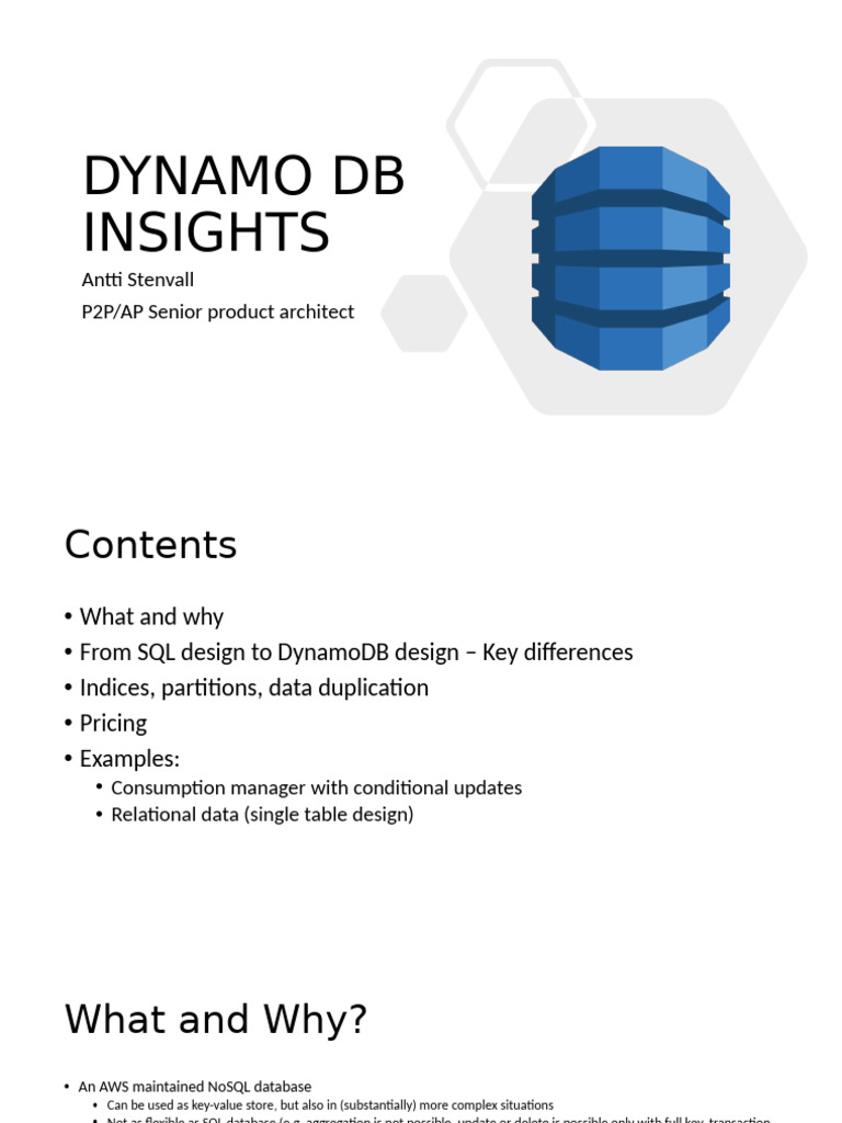 Dynamo DB Insights | PDF | Database Index | Databases