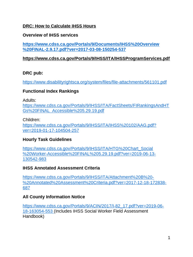 Calculate IHSS Hours Guide | PDF | Business | Computers