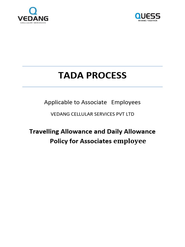 Associate Tada Policy 22-23 | PDF