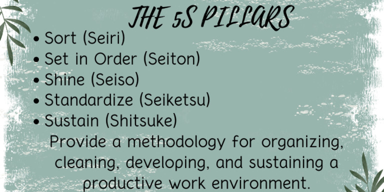 The 5S Pillars | PDF