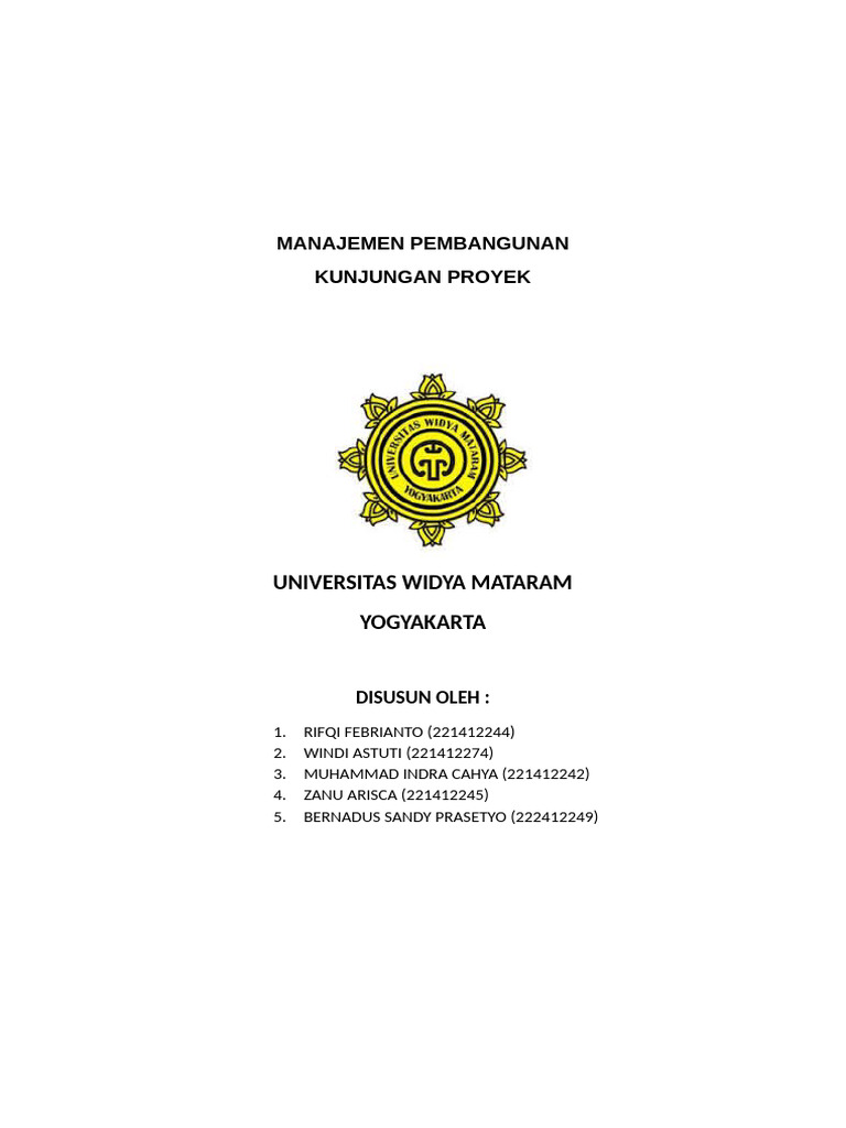 Analisis Manajemen Proyek Pembangunan | PDF | Seni