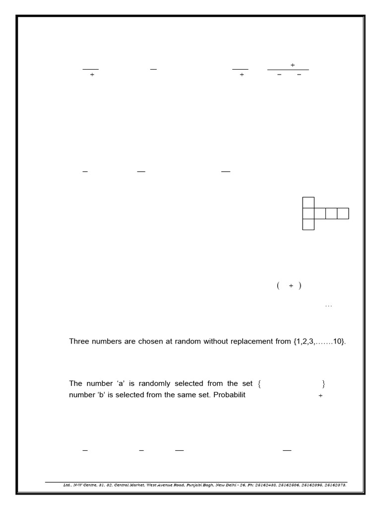 PROB - 1 Com Based Problems | PDF | Mathematical Concepts | Mathematics