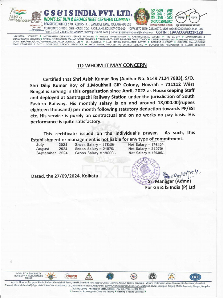 Asish Salary | PDF