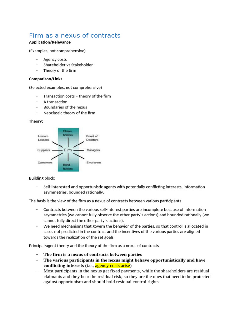Concepts and Theories Summary | PDF | Incentive | Economies