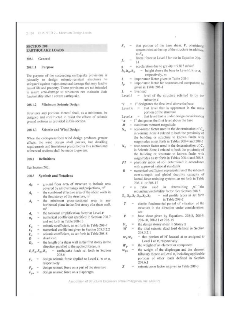 Seismic Parameters For Printing | PDF