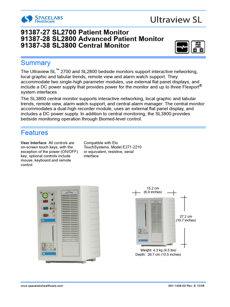 N0889254 Ultraview SL2700 | PDF | Computer Monitor | Computer Network