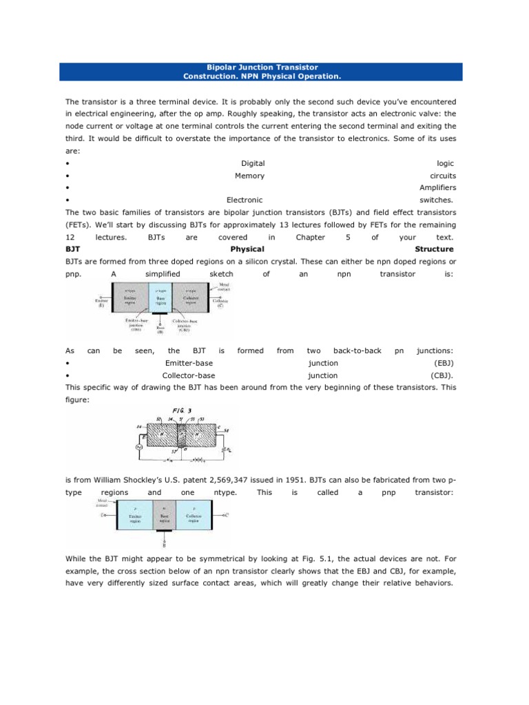 BJT Biasing and Impedance Calculations | PDF | Bipolar Junction ...