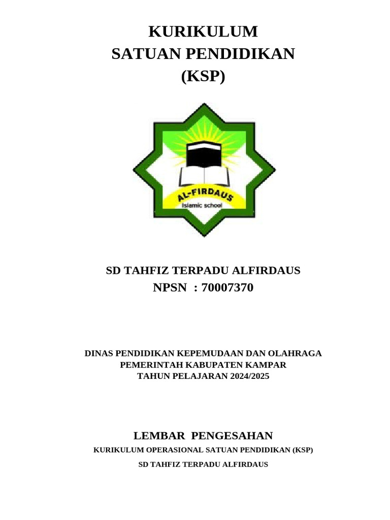 KSP Firdaus 2024 | PDF
