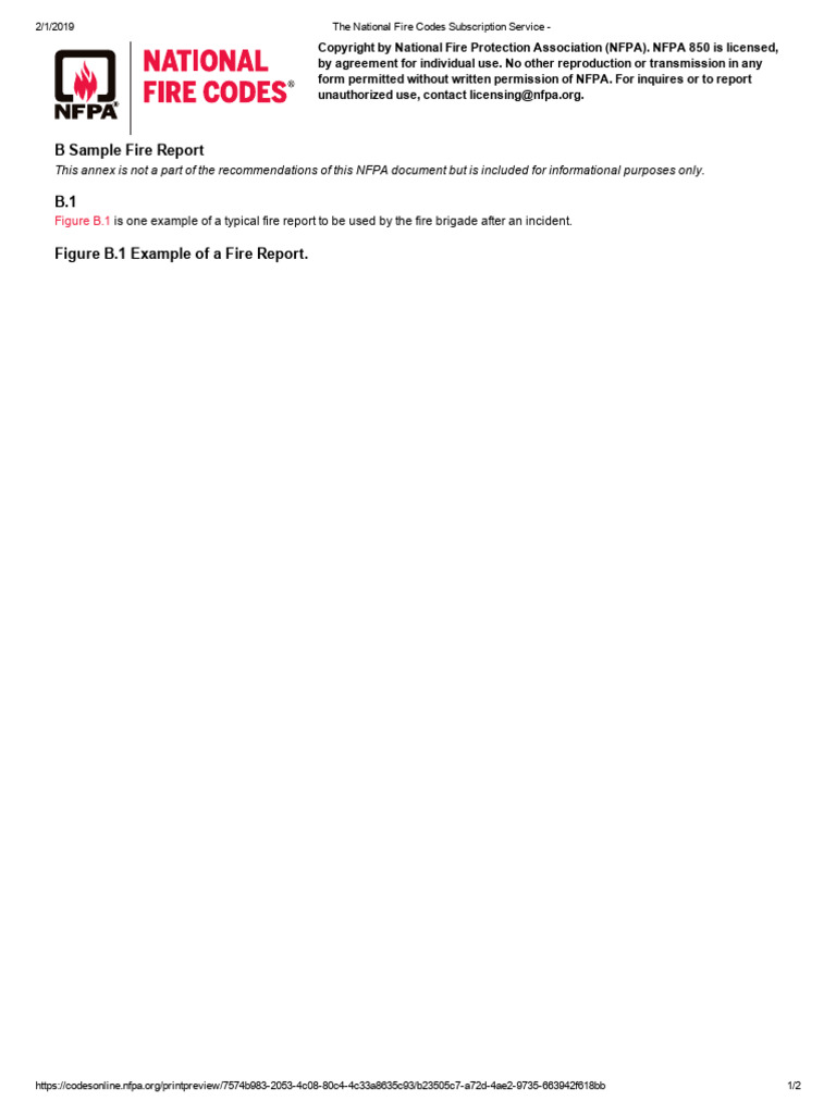 Annex B Sample Fire Report | PDF | Technology & Engineering