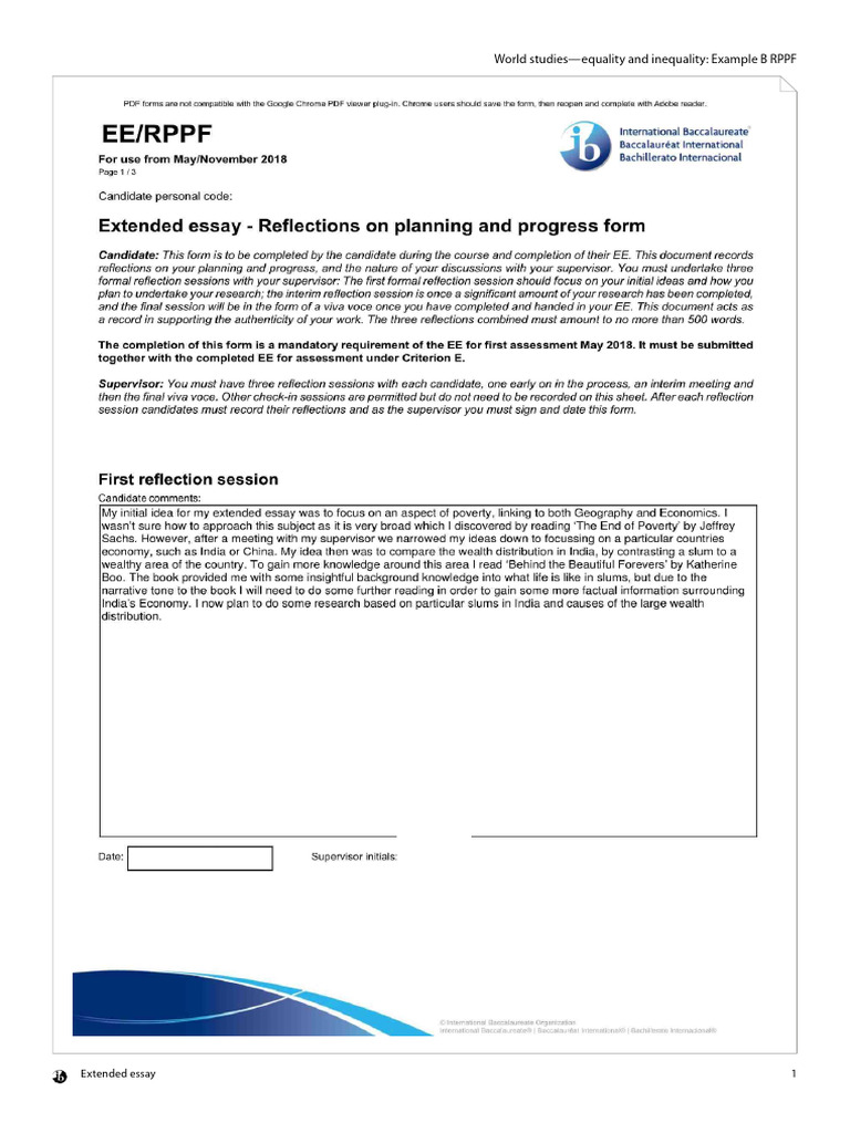 EE World Studies Equality and Inequality Example B - RPPF | PDF