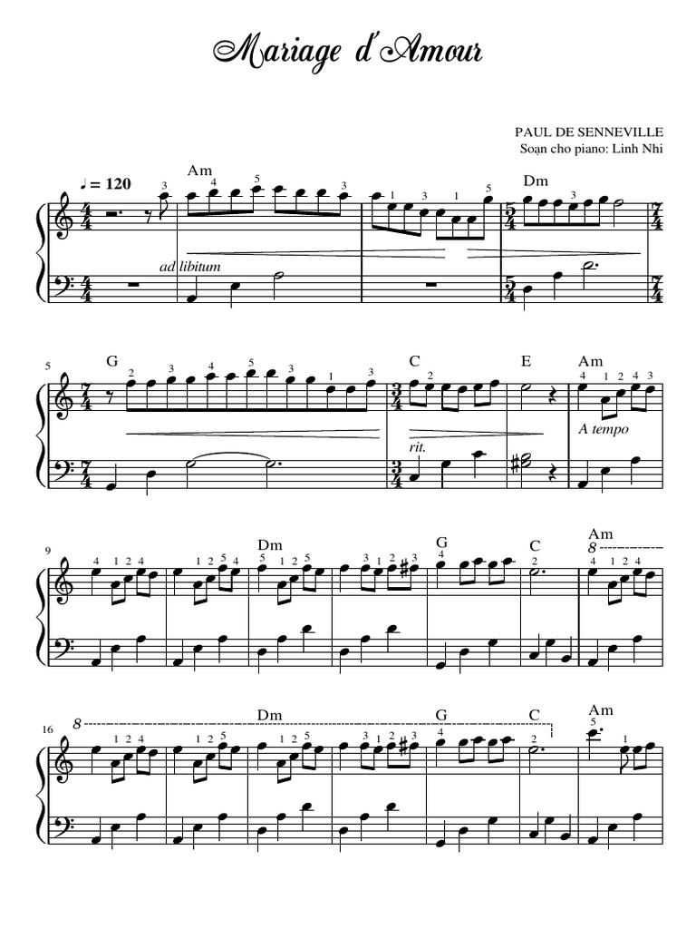 Mariage DAmour Easy | PDF