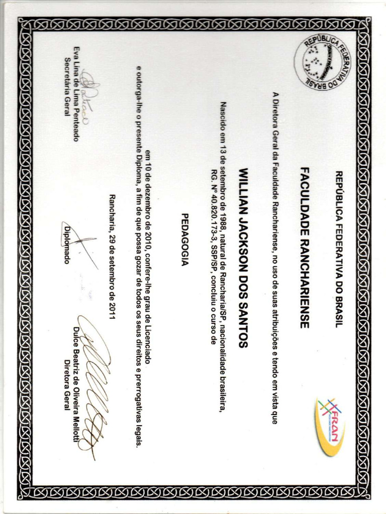 Diploma Pedagogia Original | PDF