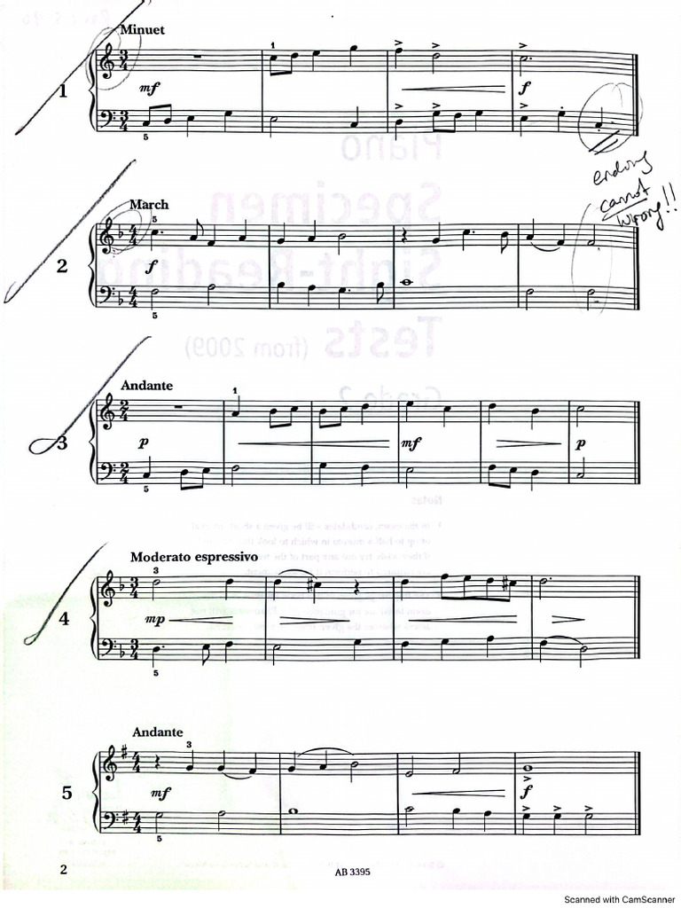 Sight Reading G2 | PDF