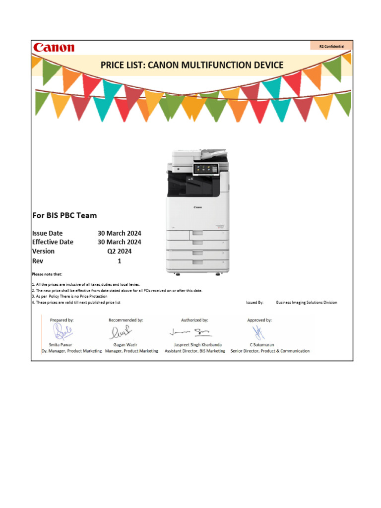 Q2 2024 Price List PBC | PDF | Printer (Computing) | Computing