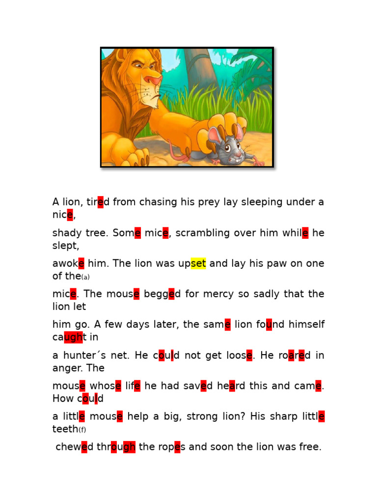 The Lion and The Mouse | PDF | General Fiction