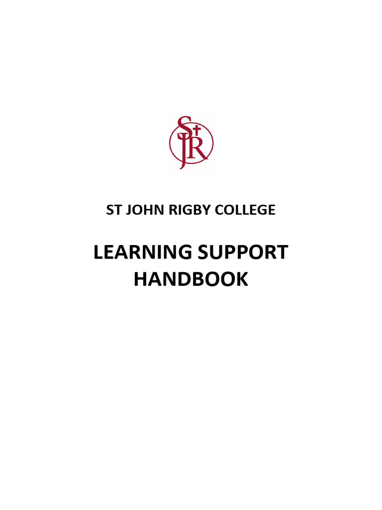 Learning Support Handbook | PDF | Mentorship | Learning