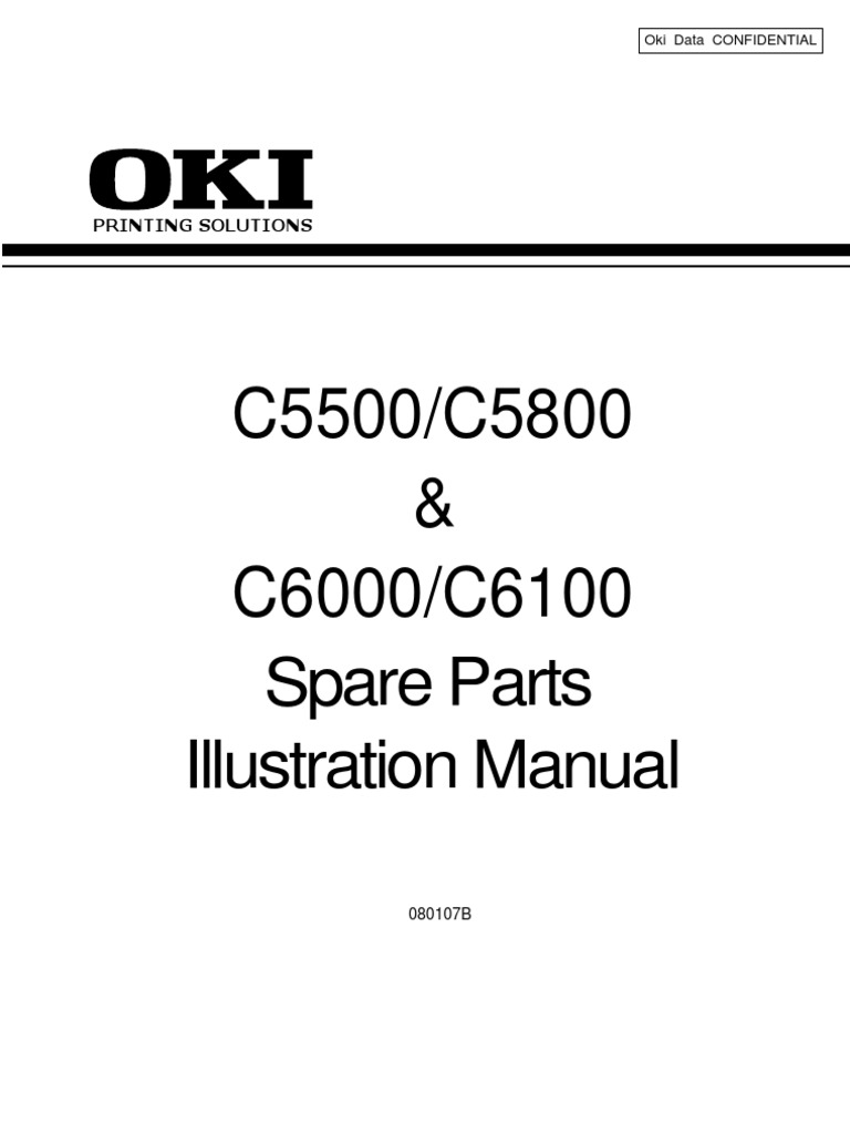 Oki c55 c58 c6000 c6100 - RSPL - r4 Parts Manual | PDF | Manufactured ...