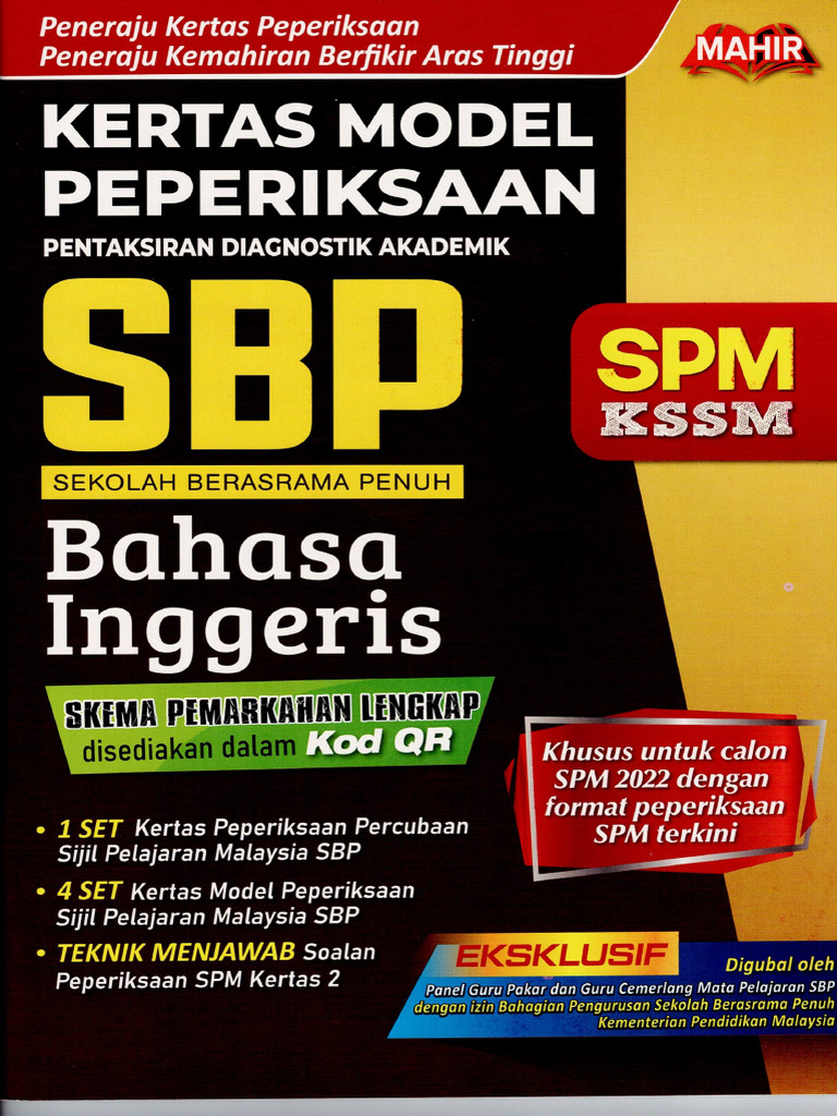 Kertas Model Peperiksaan SBP | PDF