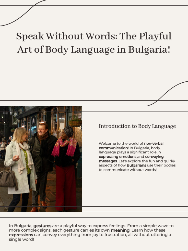 Slidesgo Speak Without Words The Playful Art of Body Language in ...