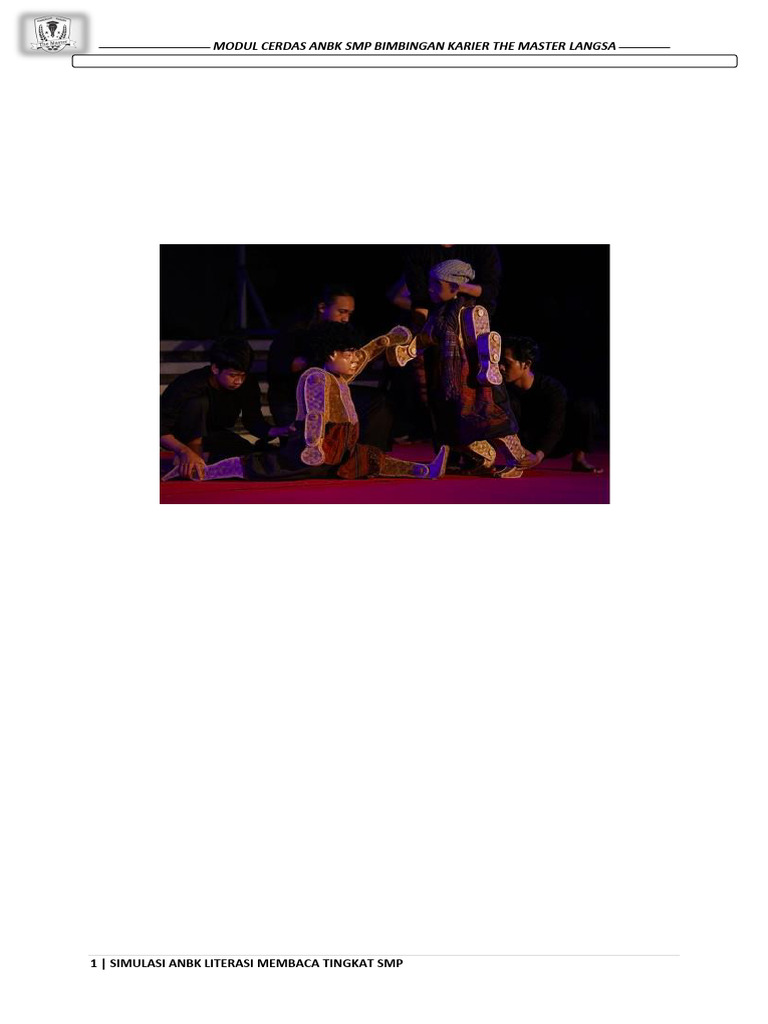 Simulasi ANBK Literasi SMP 2024 | PDF