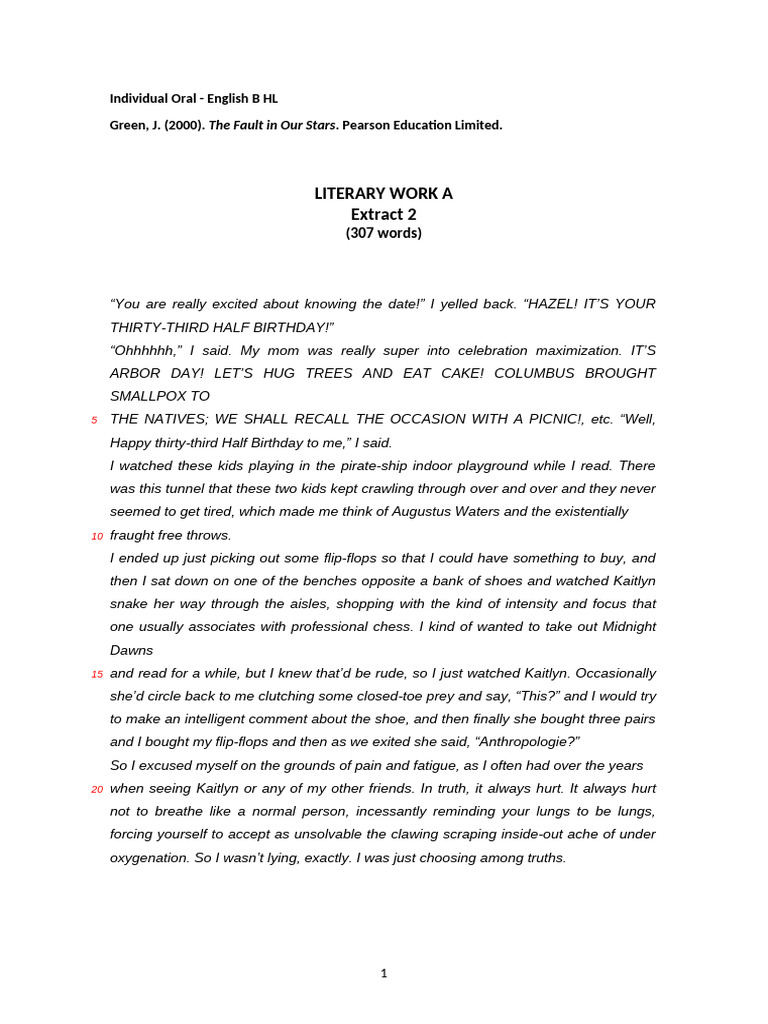 Literary Work A - Extract 2 | PDF | Poetry | General Fiction