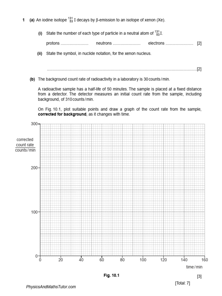 Radioactivity Past Paper Questions Compiled | PDF | Radioactive Decay ...