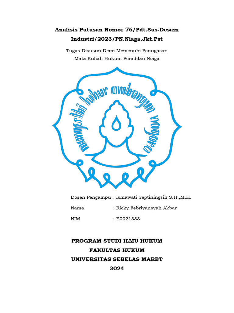 Ricky Febriyansyah Akbar - E0021388 - Tugas Analisis Hap Niaga (K) | PDF | Pengelolaan Keuangan ...