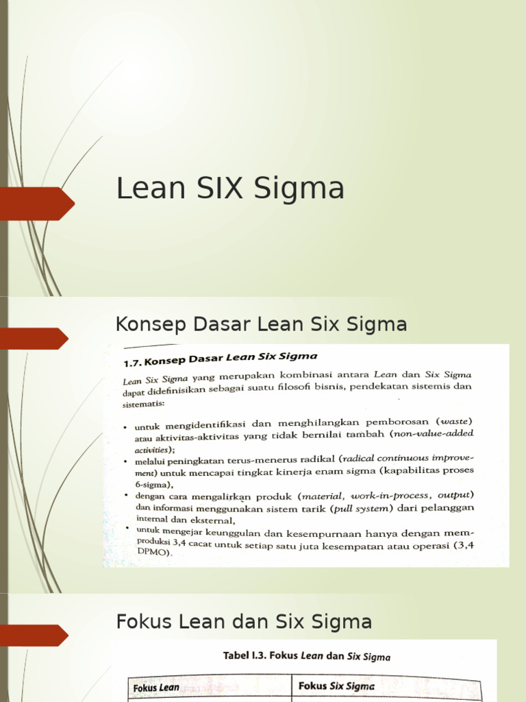 Lean Six Sigma | PDF | Bisnis