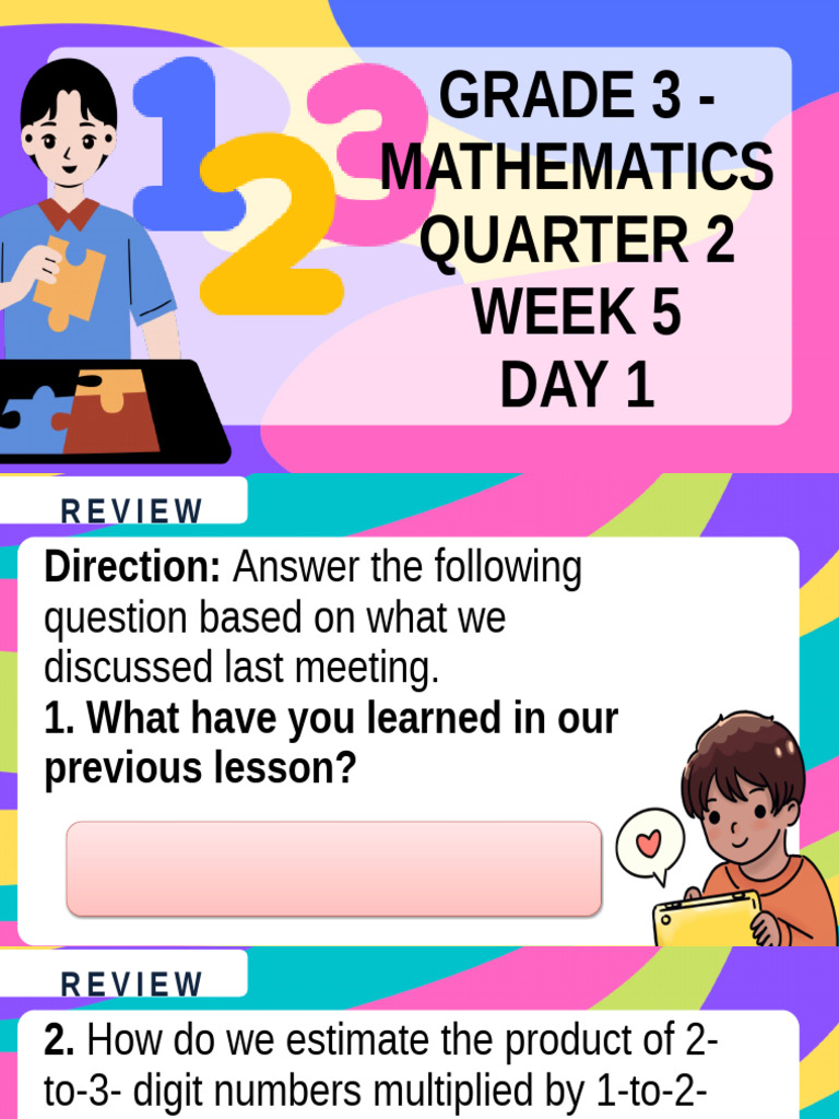 G3Q2 Week 5 Mathematics | PDF | Multiplication | Mathematics
